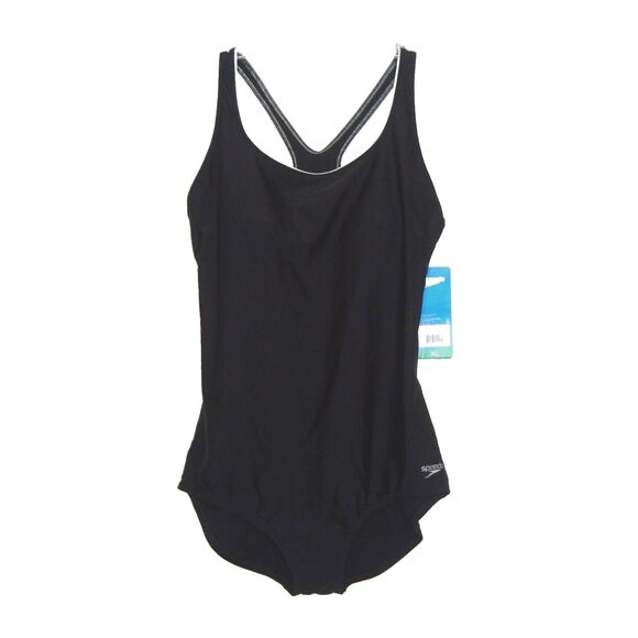 Speedo | Swim | New Speedo Uv 5 Womens Black White Trim One Piece ...